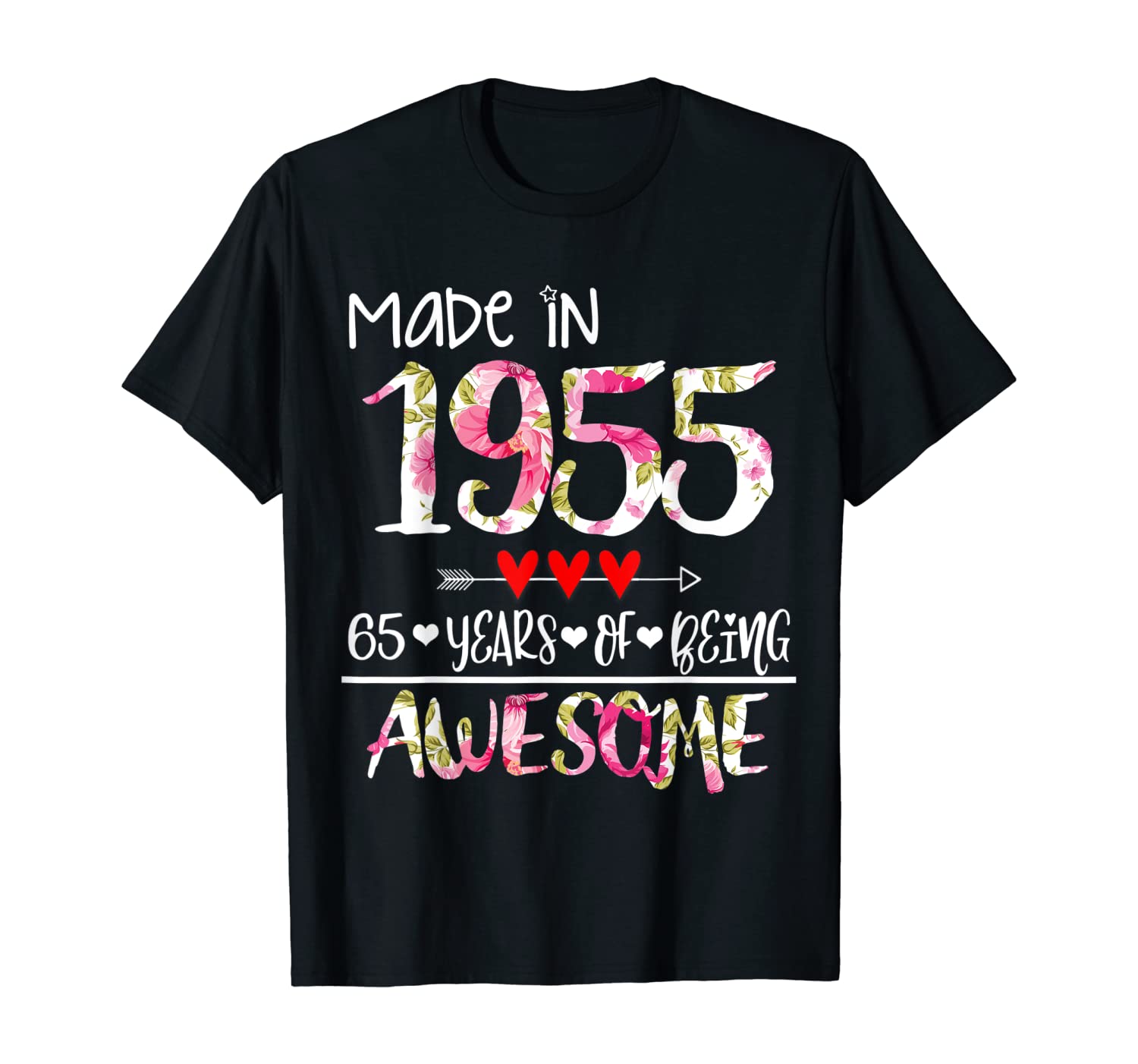 65 Years Old Vintage 1955 Birthday 65 Years Of Being Awesome T Shirt 65 Years Old Vintage 1955 Birthday 65 Years Of Being Awesome T Shirt