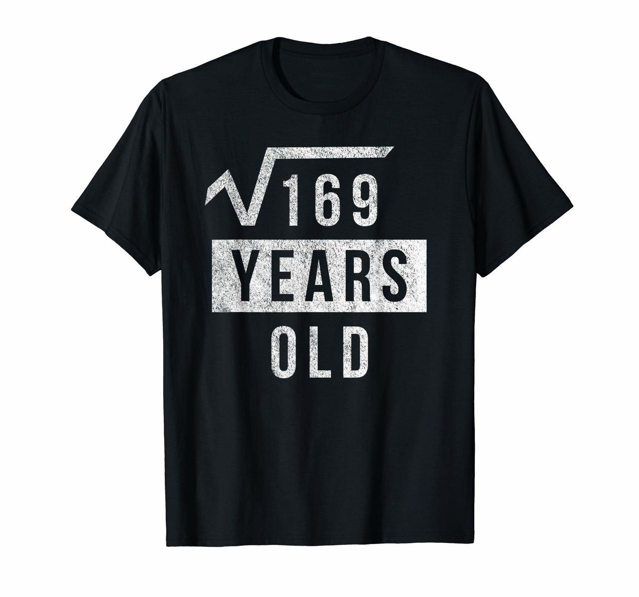 Funny 13th Birthday Square Root Shirt Math 13 Years Old Gift